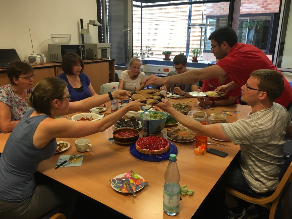 End of lab course lunch (July 2019)